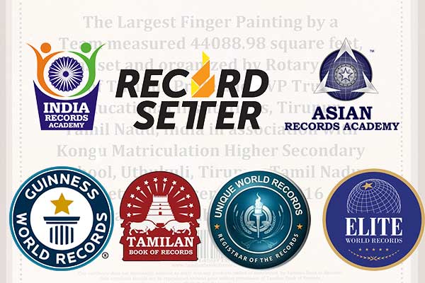 Epoch Making World Record Event( Guinness World Records) | Kongu Matric ...